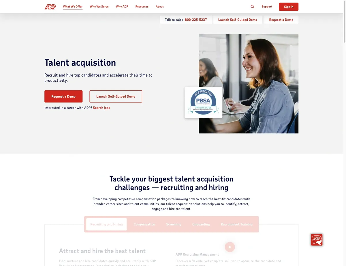 ADP Talent Acquisition: avis, prix, fonctionnalités & alternatives