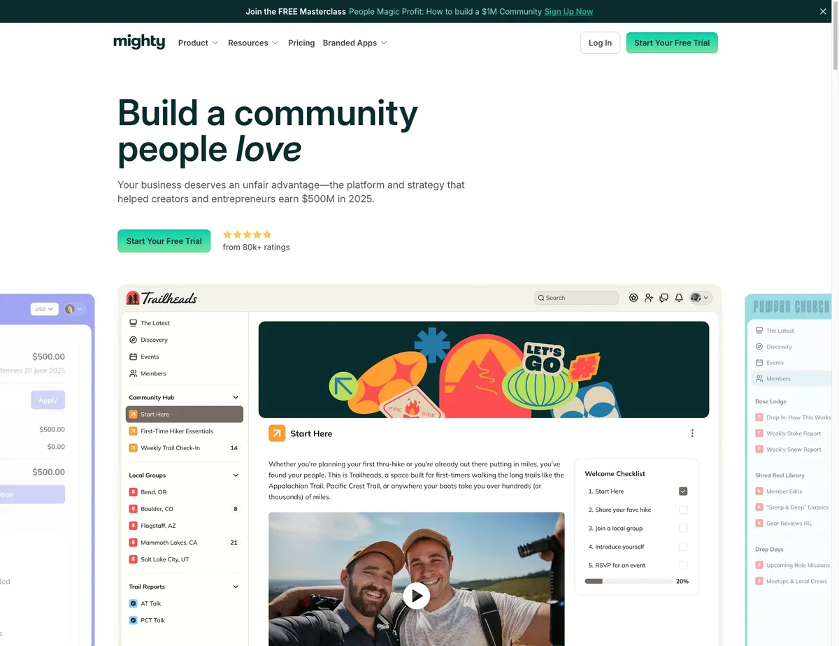 Mighty Networks: avis, prix, fonctionnalités & alternatives
