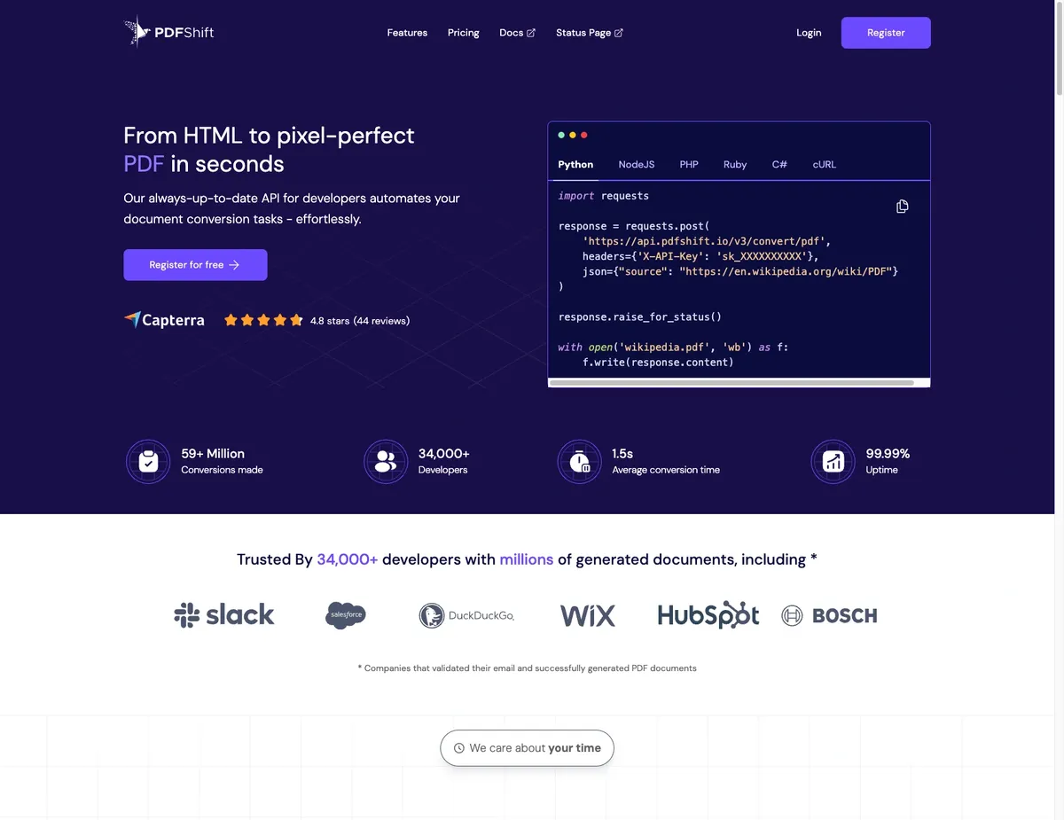 PDFShift: avis, prix, fonctionnalités & alternatives