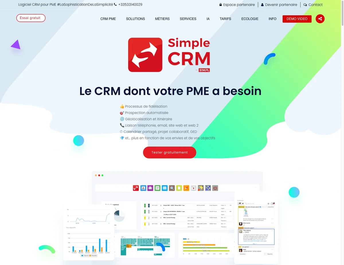 Simple CRM: avis, prix, fonctionnalités & alternatives